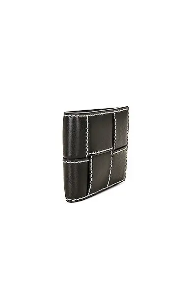 Bottega Veneta Cassette Bi-Fold Wallet Urban Leather Stitch In